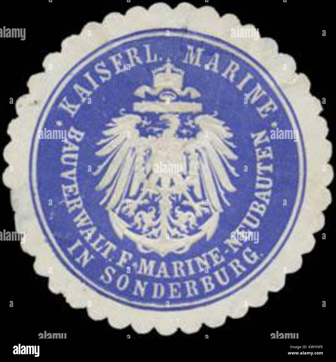 This seal represents the Prussian Marine Construction Administration ...