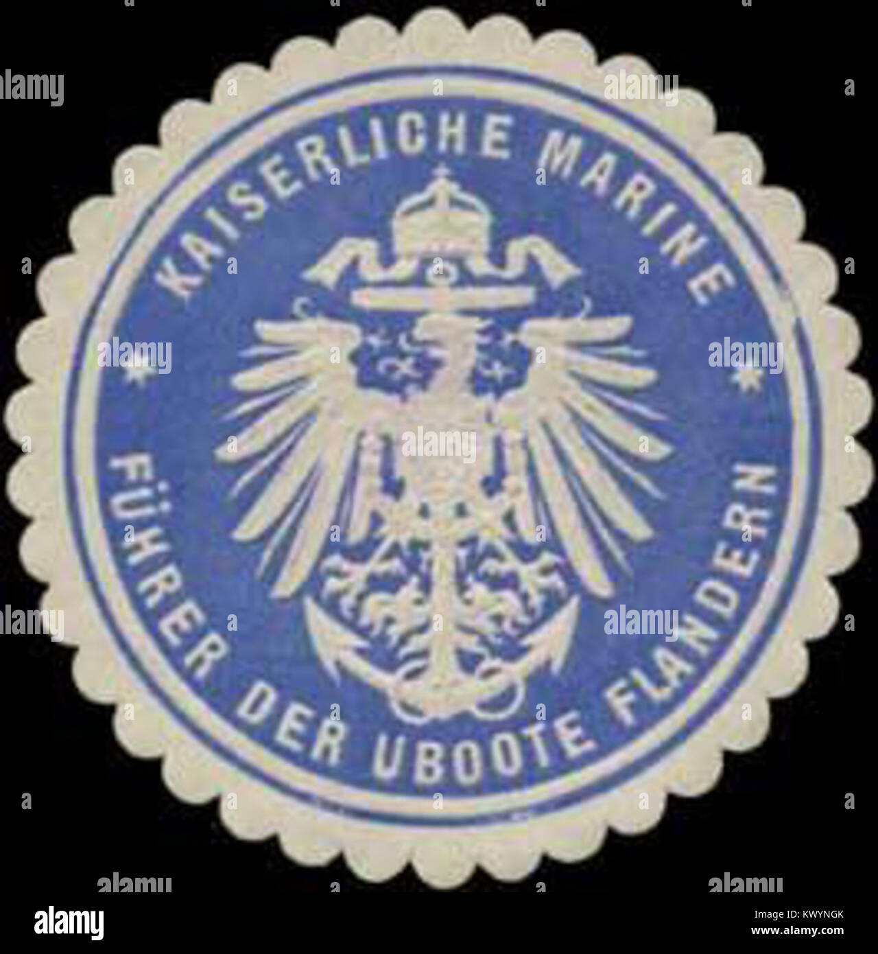 This seal mark represents the Imperial German Navy U-Boat Commander in ...