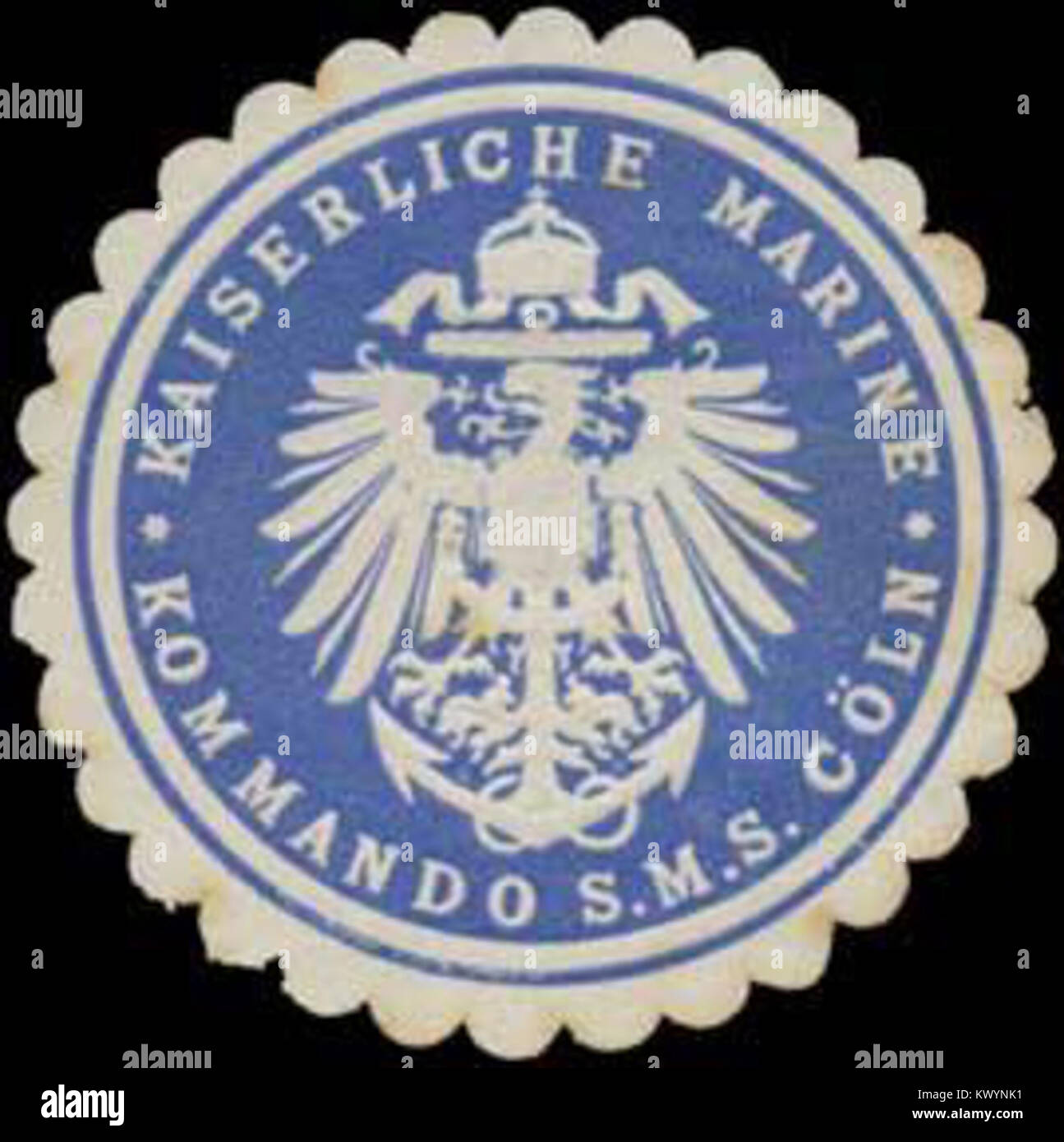 This seal represents the command of the Royal Prussian Navy on the S.M ...