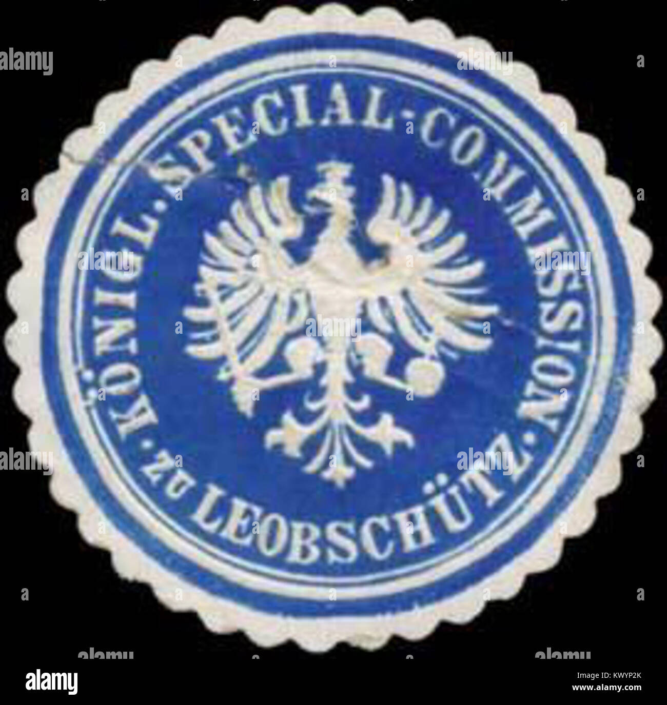 The Siegelmarke of the Imperial Special Commission in Leobschütz ...