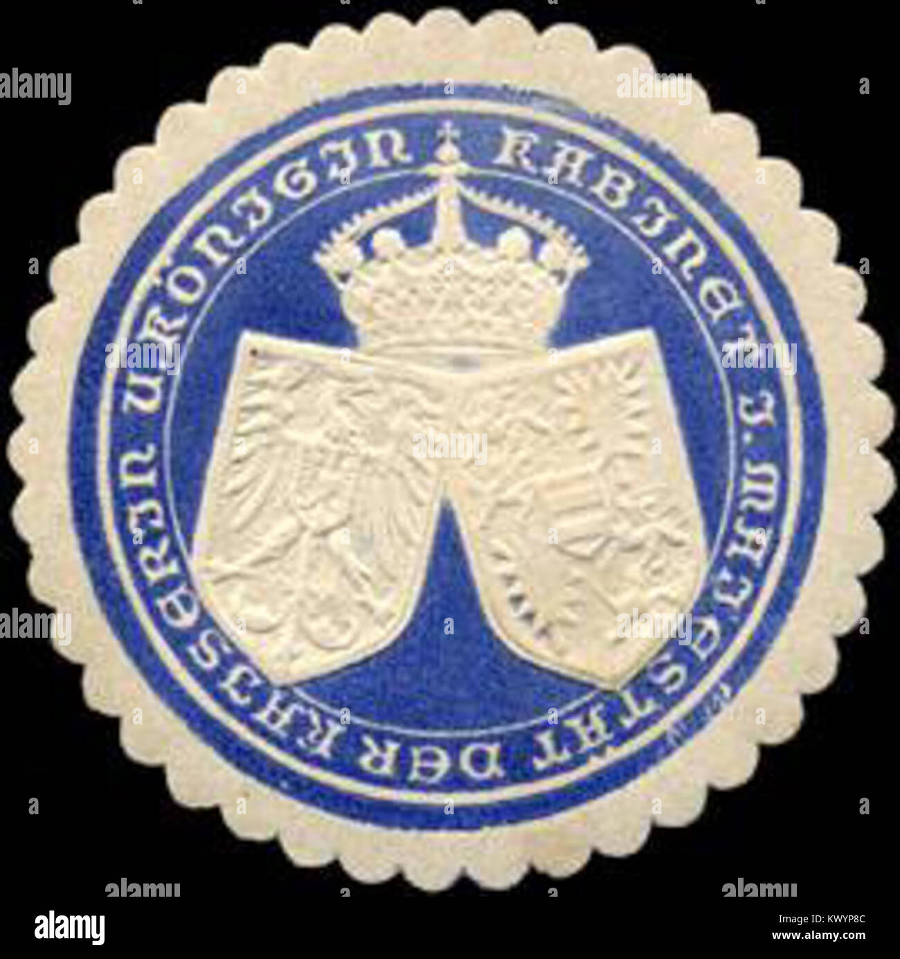 This seal represents the Cabinet of Her Majesty the Empress and Queen ...
