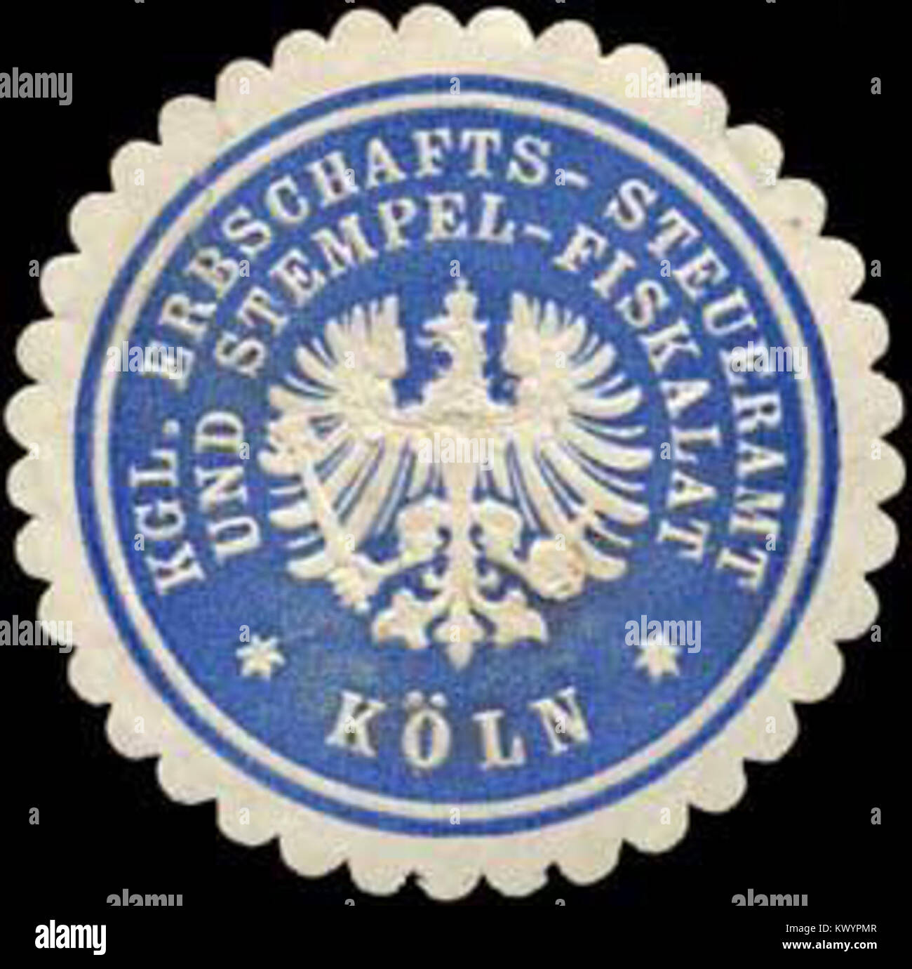 The seal represents the Royal Inheritance Tax Office and Fiscal Stamp ...