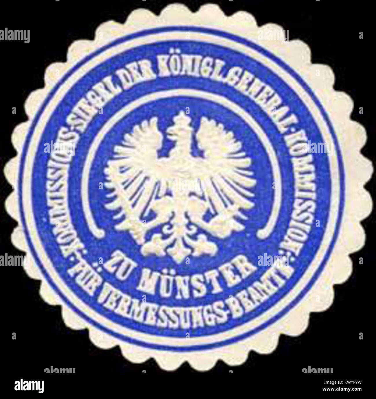 This official seal from the Royal General Commission in Münster was ...