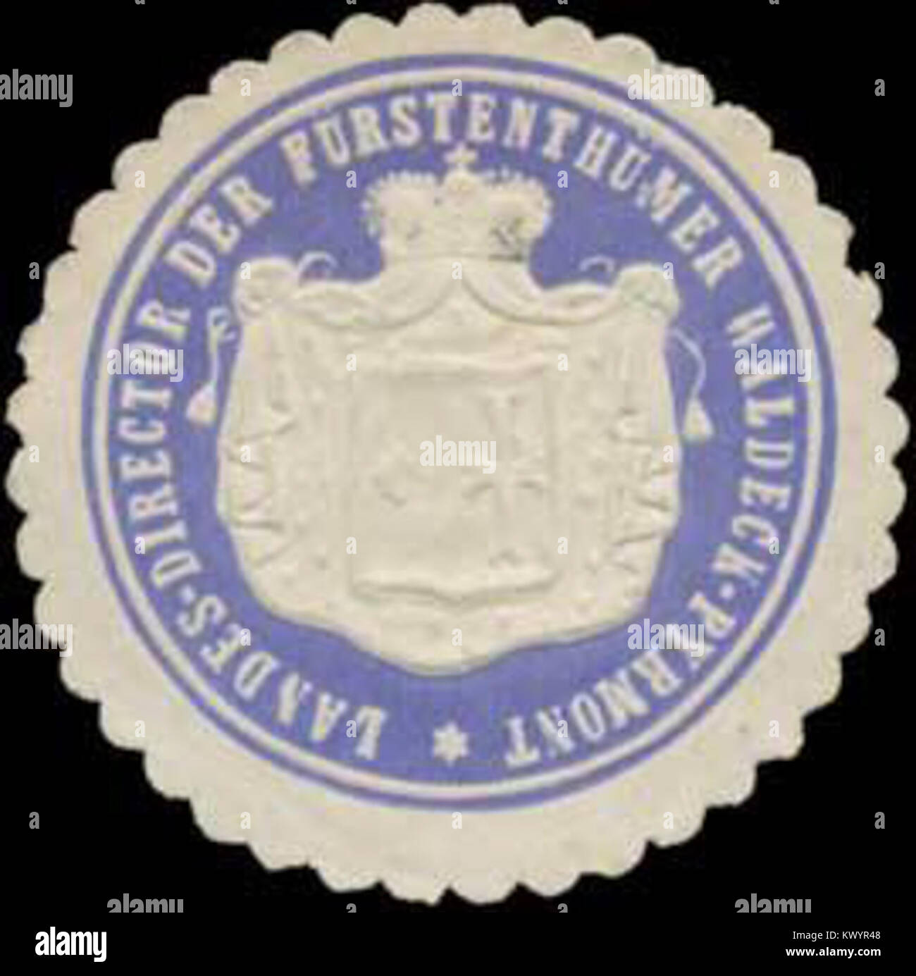 Seal of the Landes-Director of the Principality of Waldeck-Pyrmont ...