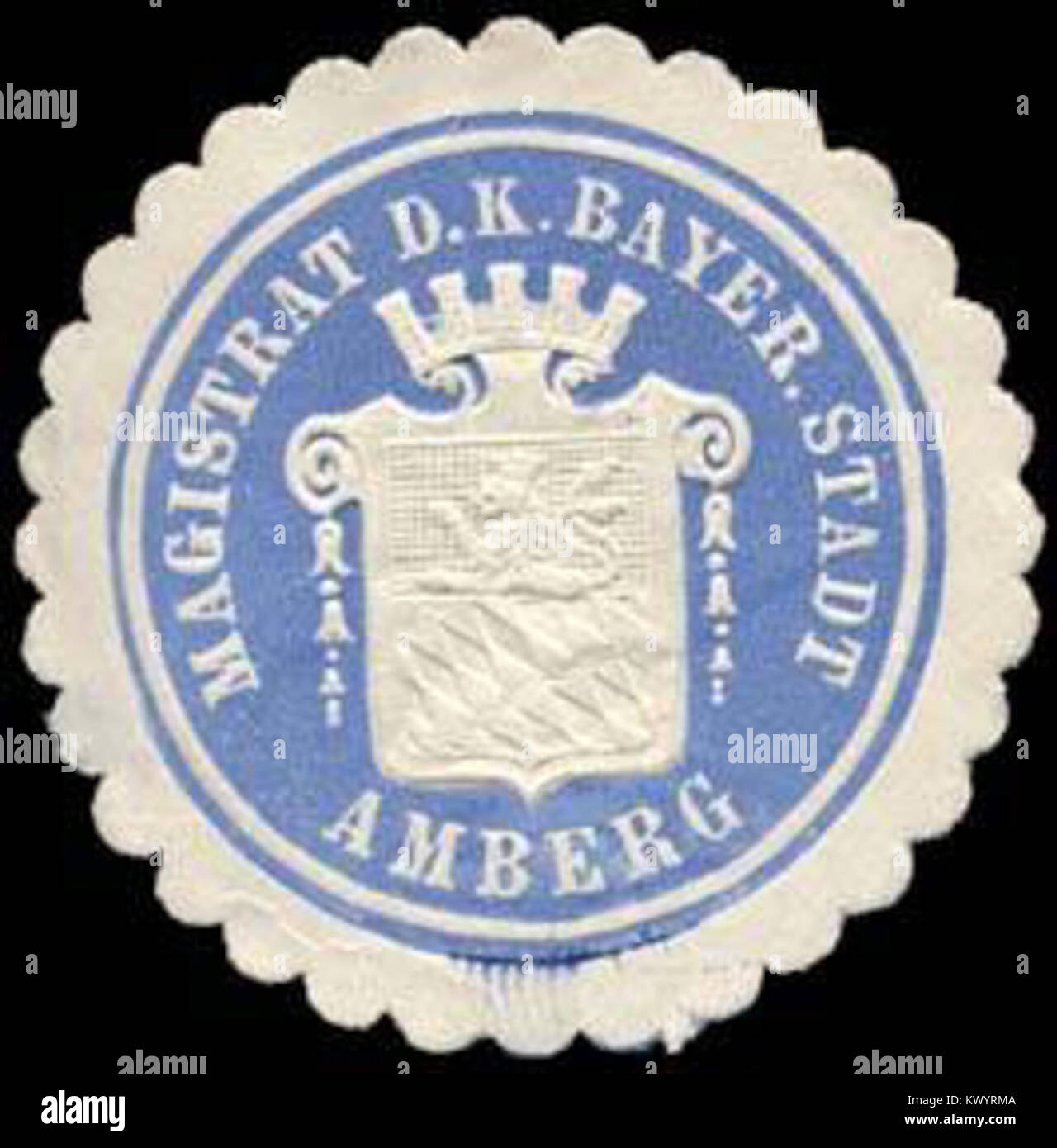 This seal mark represents the official emblem of the Magistrate of the ...