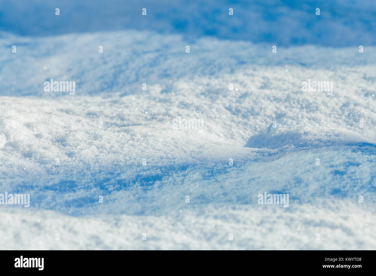 Fresh snow in blue tones, wintry background Stock Photo - Alamy