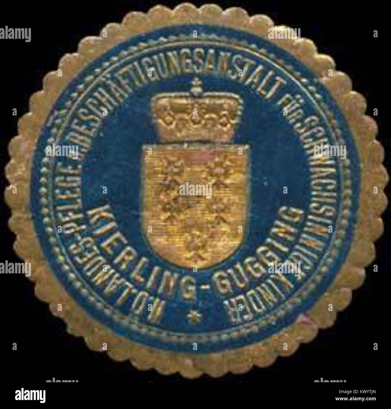 The seal originates from the Landes-Pflege- und Beschäftigungsanstalt ...