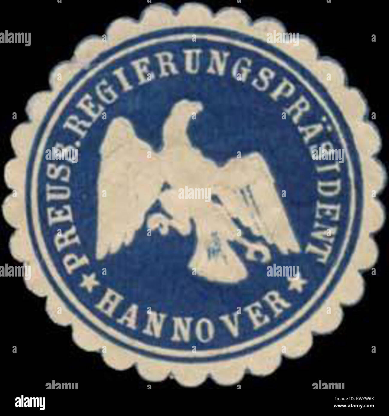 This image depicts a seal from the Prussian Government President of ...