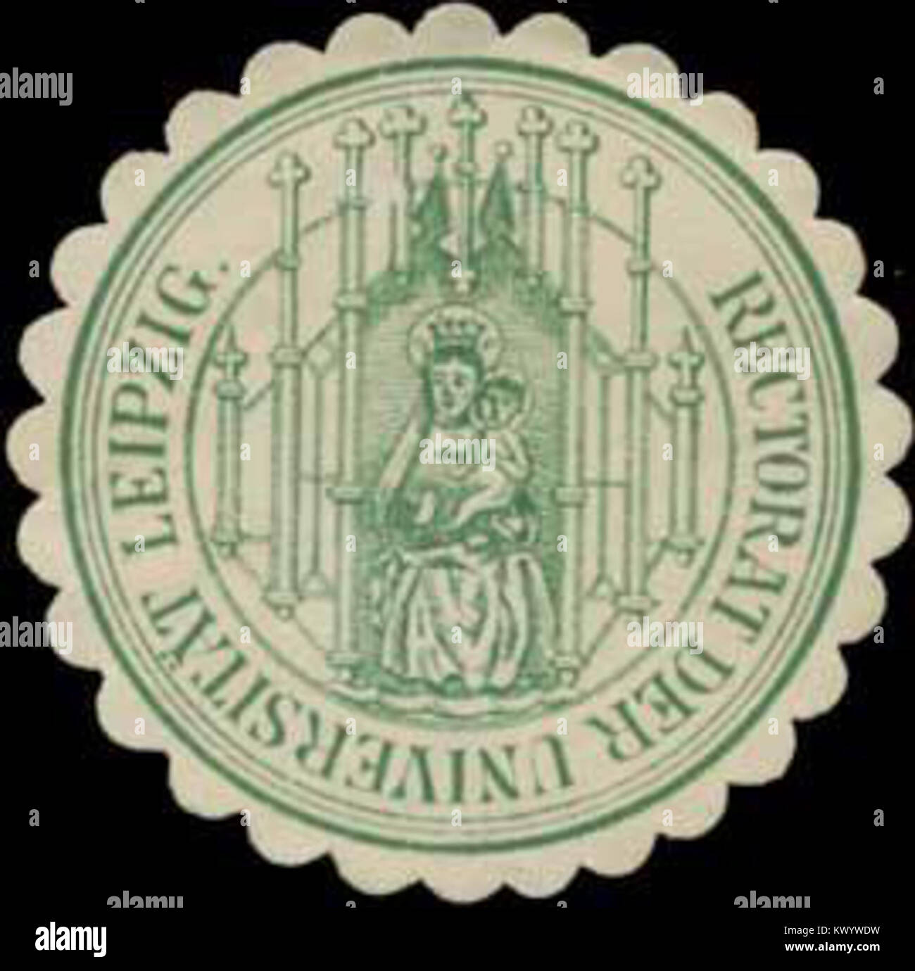 This image features a seal from the Rectorate of the University of ...