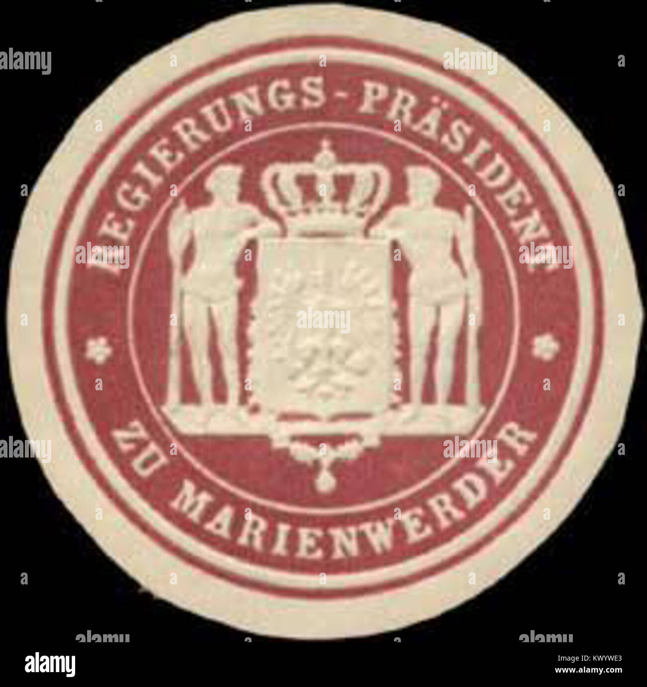 A paper sealing-stamp issued by the Regierungs-Präsident (Government ...