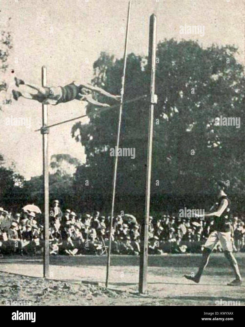 Meredith Colket, deuxième du saut à la perche aux JO 1900 Stock Photo ...