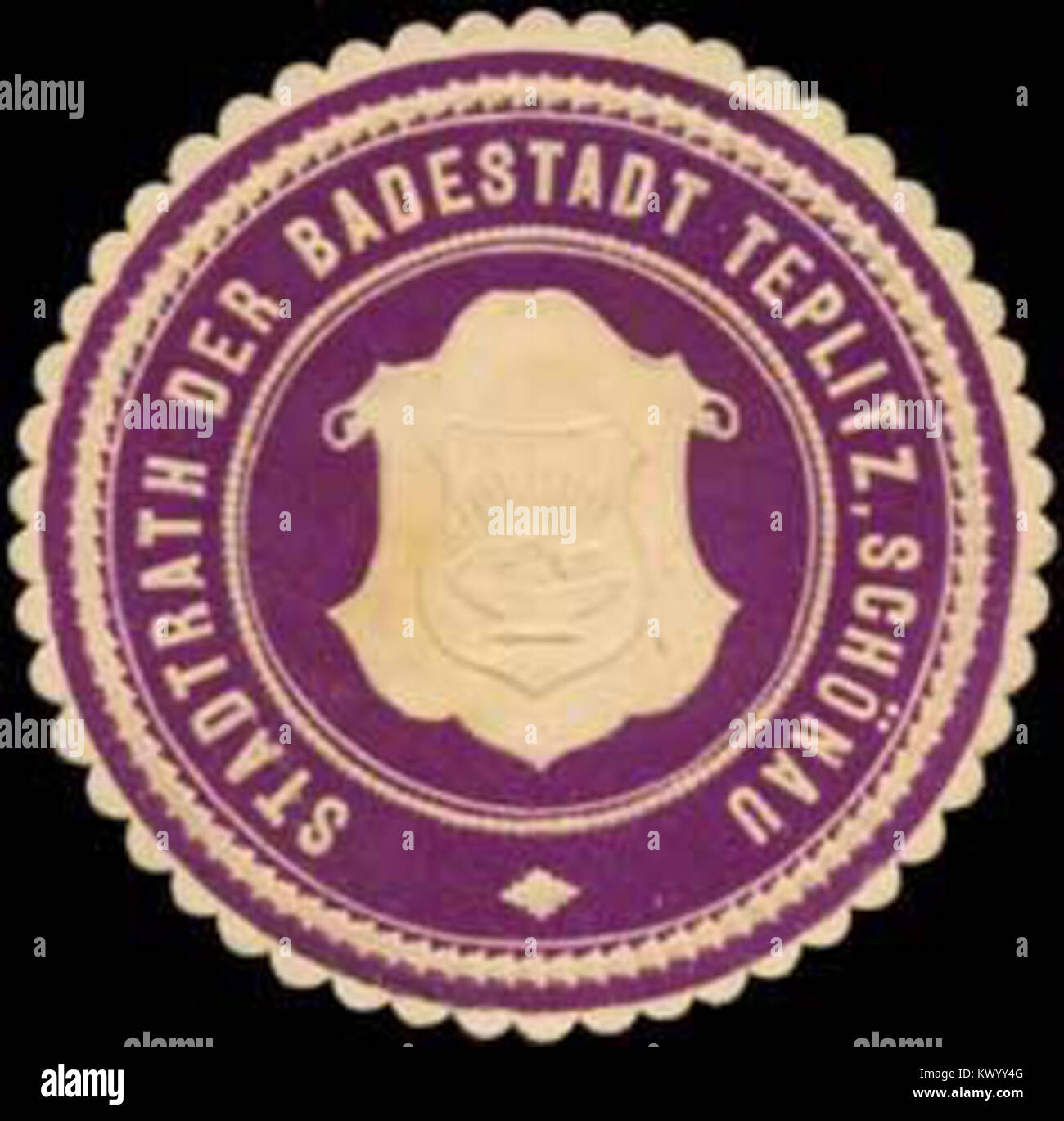 This seal from the Stadtrath (City Council) of Teplitz (now part of the ...