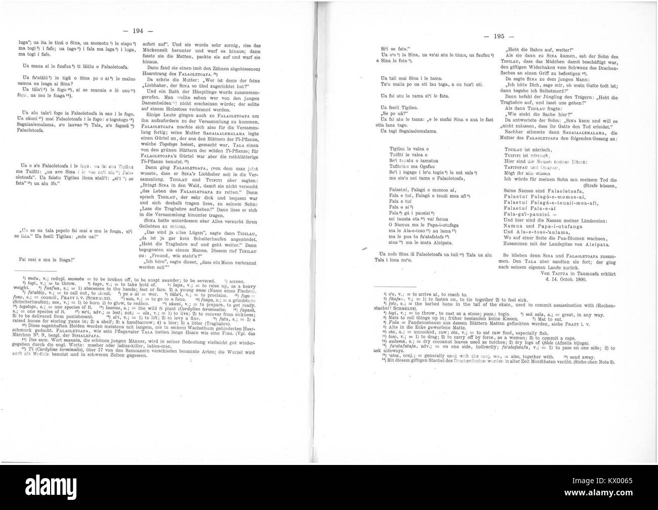 A collection of Samoan folktales edited by Sierich, preserving the oral ...