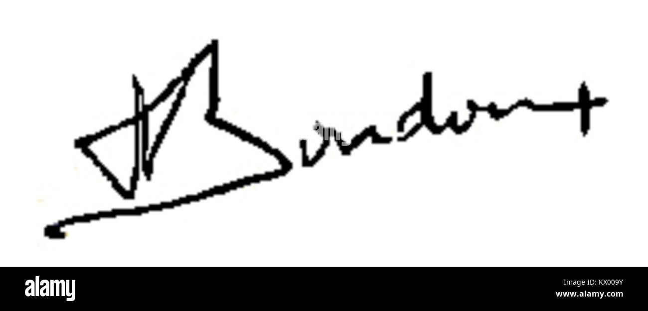 Signature de Léon Bondoux Stock Photo - Alamy