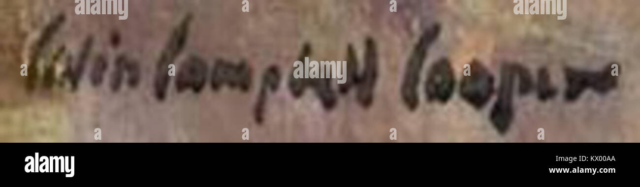 This signature represents the work of American painter Colin Campbell ...