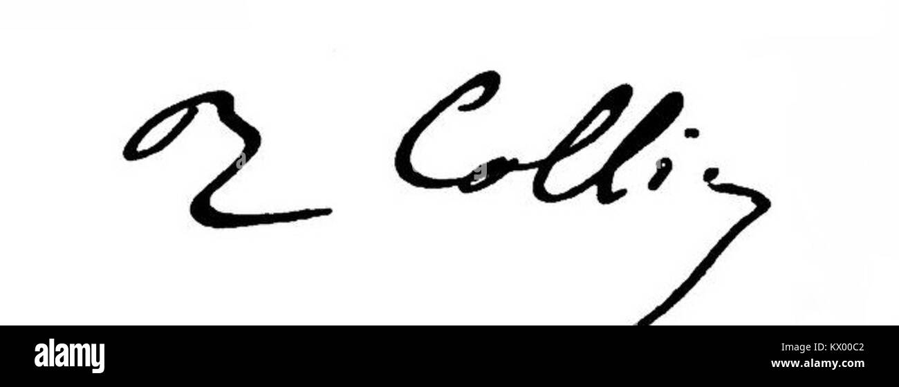 Signature of Raphaël Collin Stock Photo - Alamy