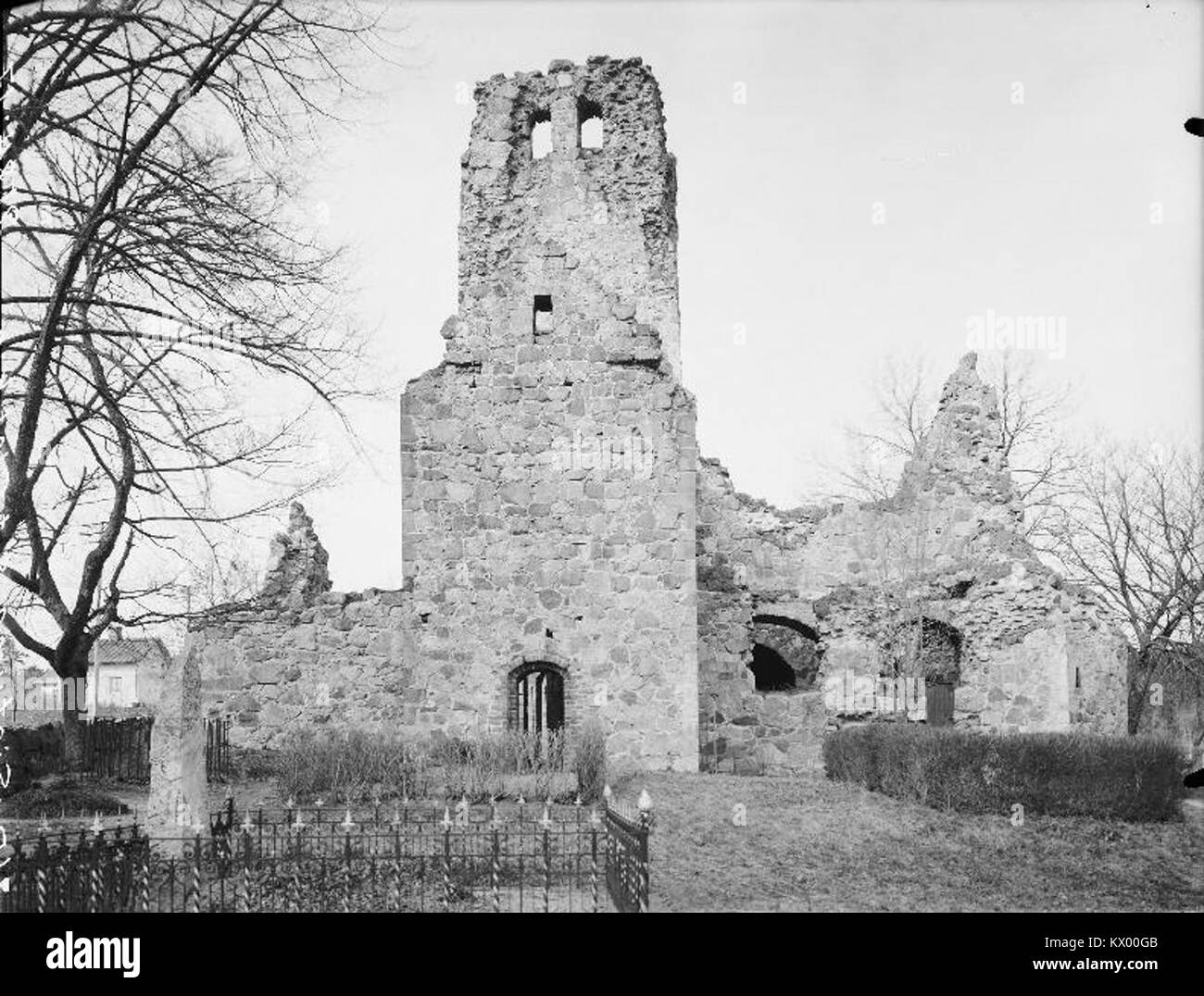 The Sankt Olof Church Ruins in Sigtuna, Sweden, are a preserved ...