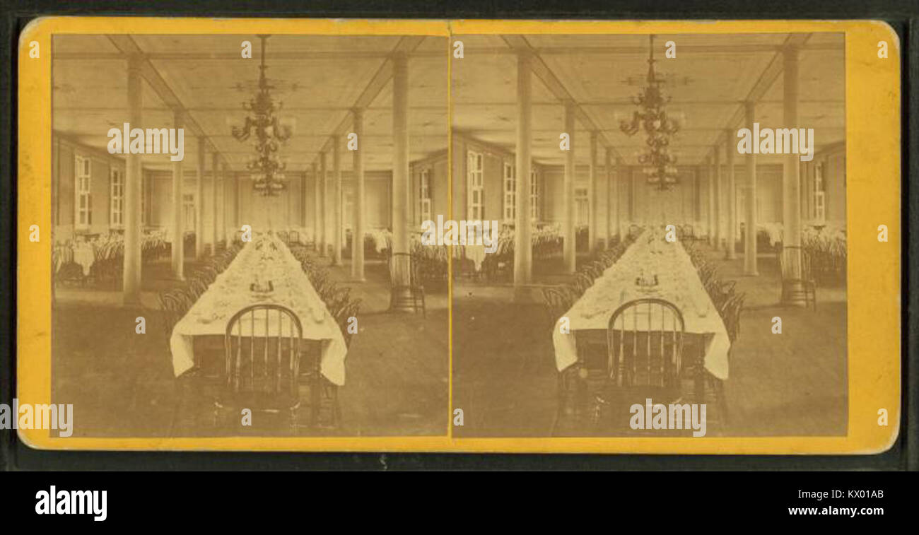 Mess hall in new building, from Robert N. Dennis collection of ...