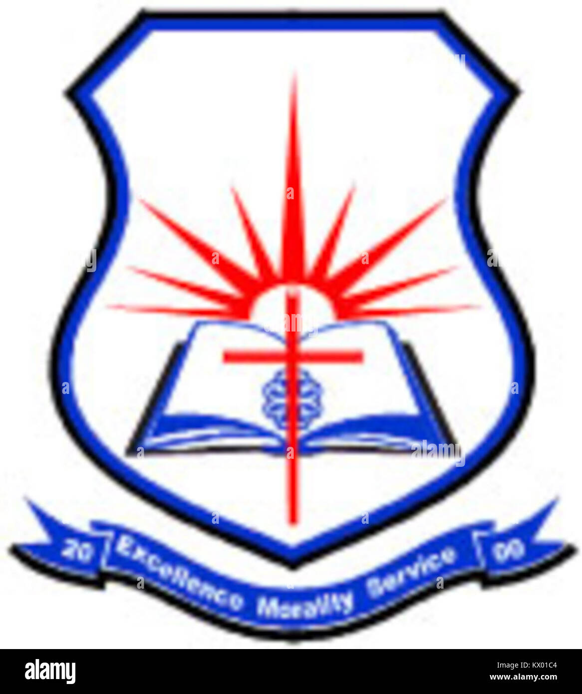 The crest of Methodist University College Ghana (MUCG), representing ...