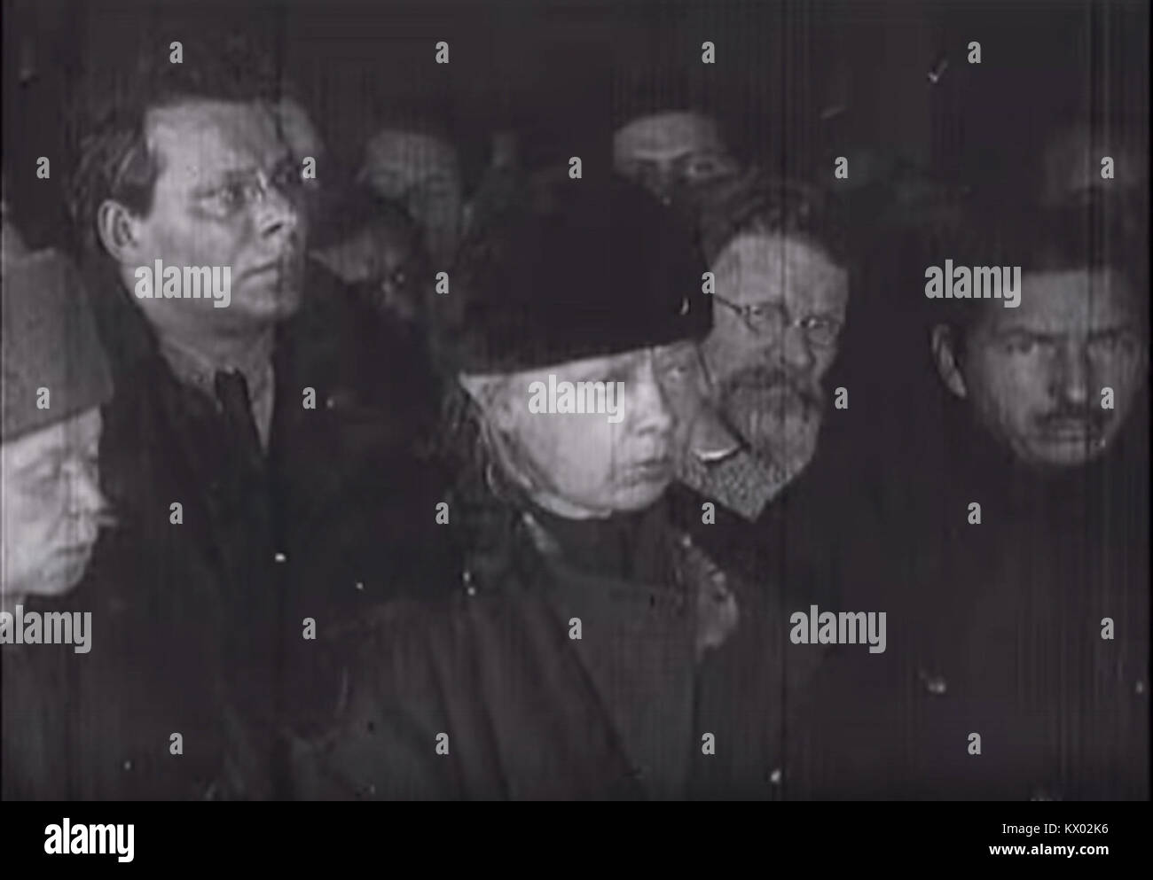 This image captures Mikhail Tomsky, Mikhail Kalinin, Nadezhda Krupskaya ...