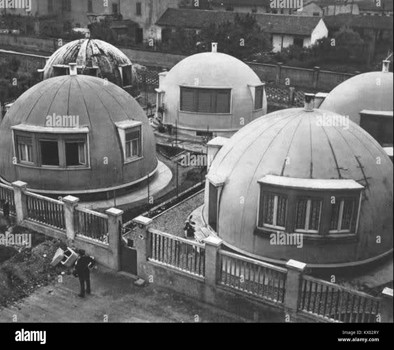 Maggiolina district in Milan, Italy, features distinctive igloo-shaped ...