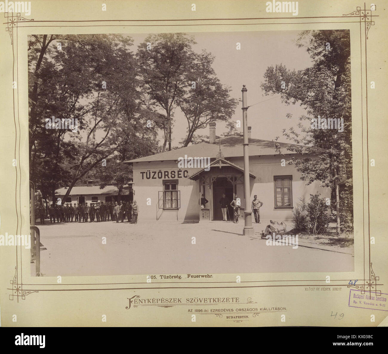 An image from the Millennial Exhibition held in Budapest, 1896 ...