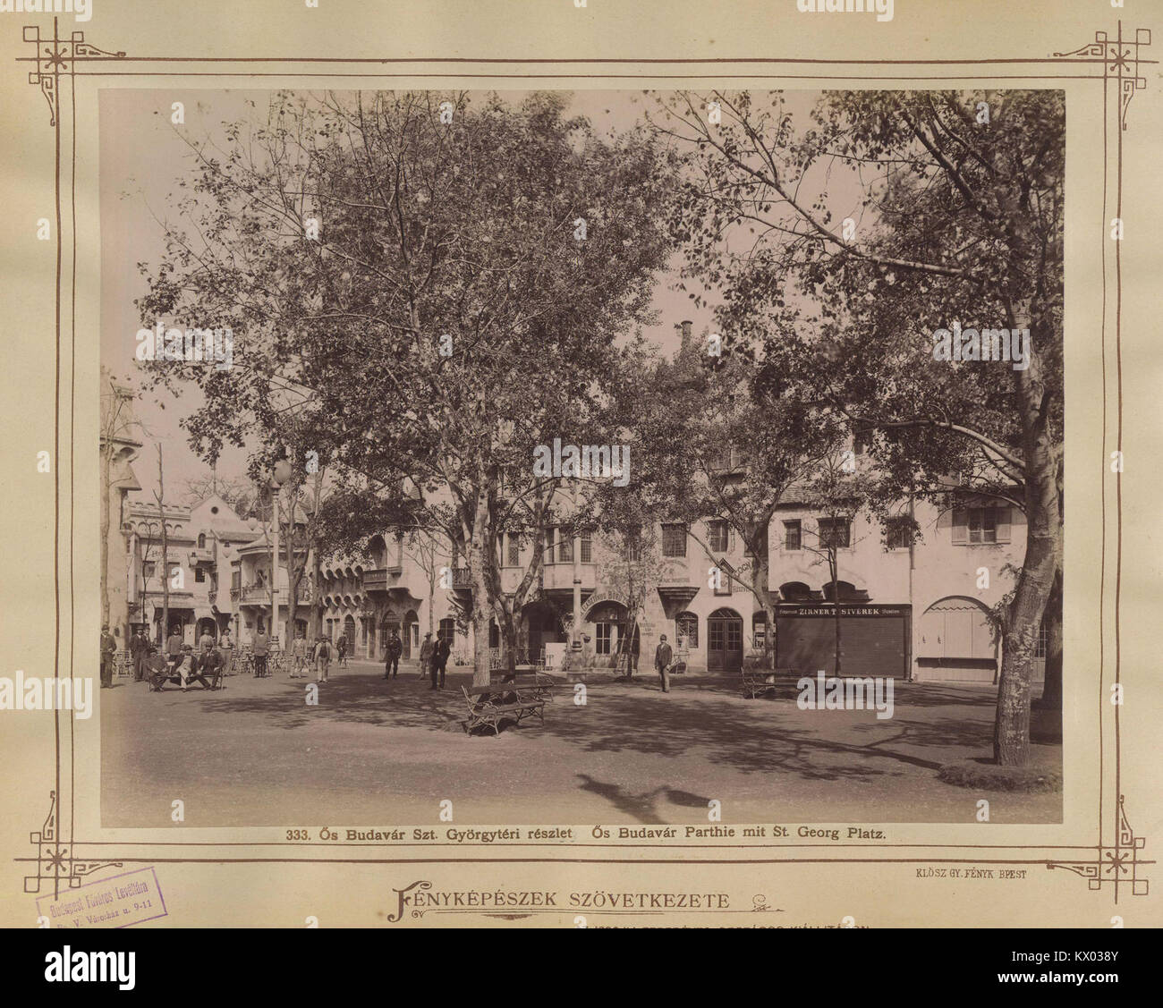 This photograph depicts the Millennium Exhibition in Budapest, Hungary ...