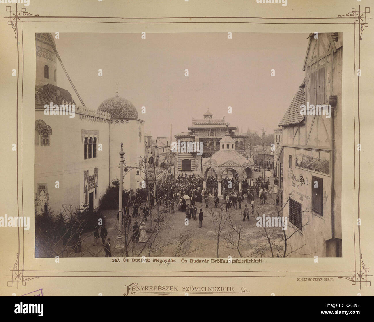 Photograph of the Ős-Budavára section of the 1896 Millennium Exhibition ...