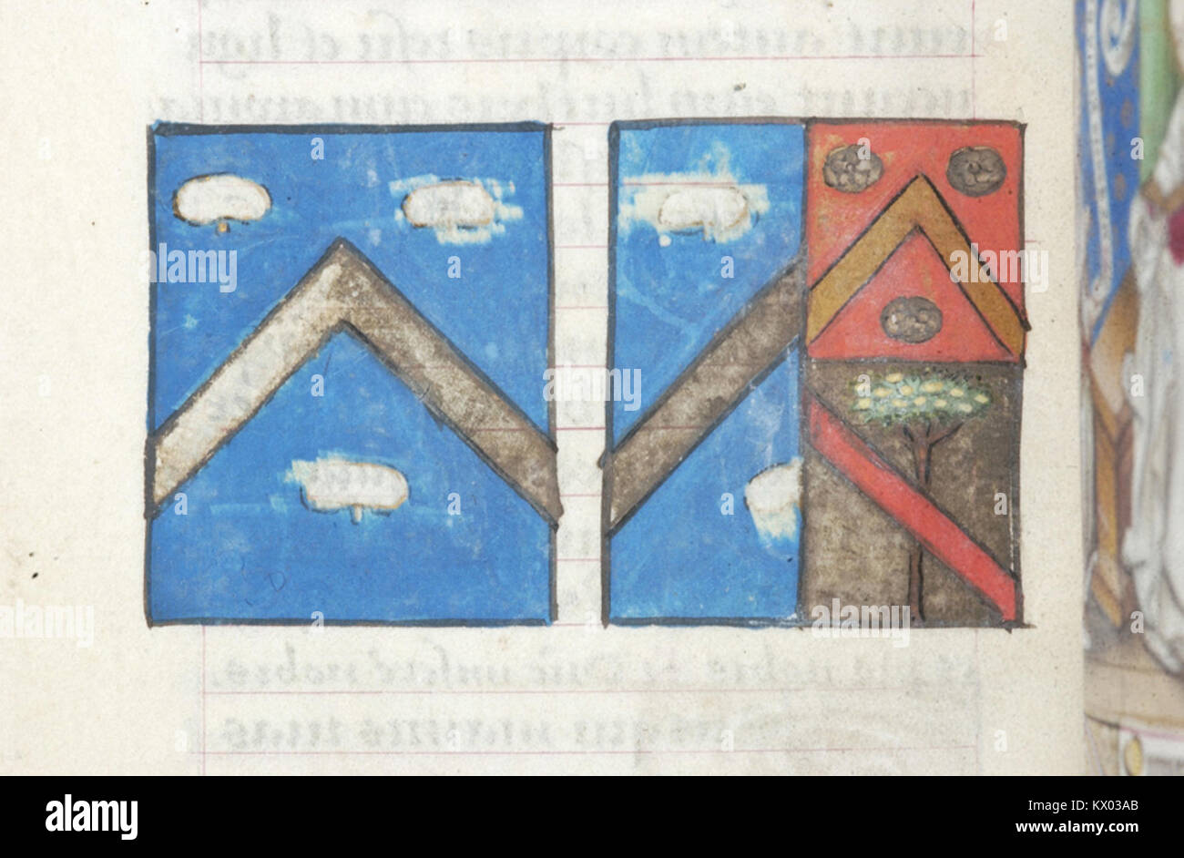 Missel Manuscrit 646. fol 21v détail Stock Photo - Alamy