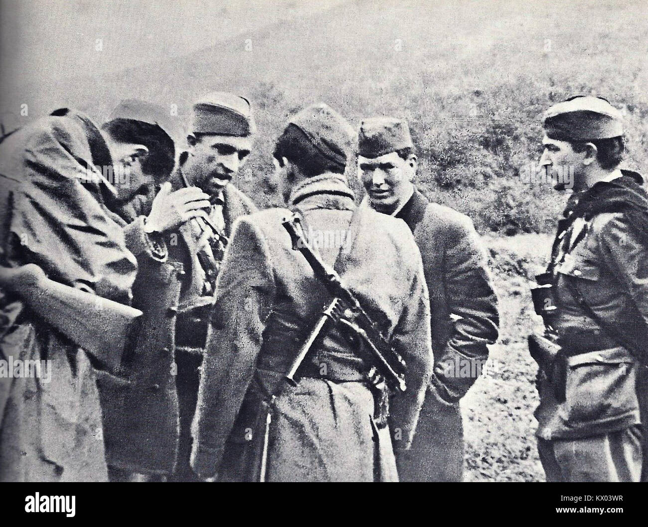 Mirko Bracic, a military figure, gives instructions to his brigade ...