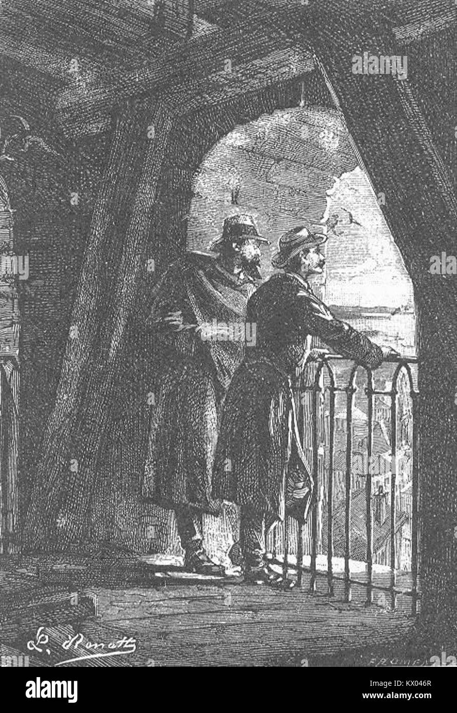 'Mathias Sandorf' is a novel by Jules Verne, illustrated by Léon Benett ...