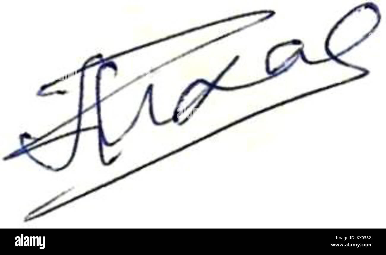 Signature of Rəhim Alxas Stock Photo - Alamy
