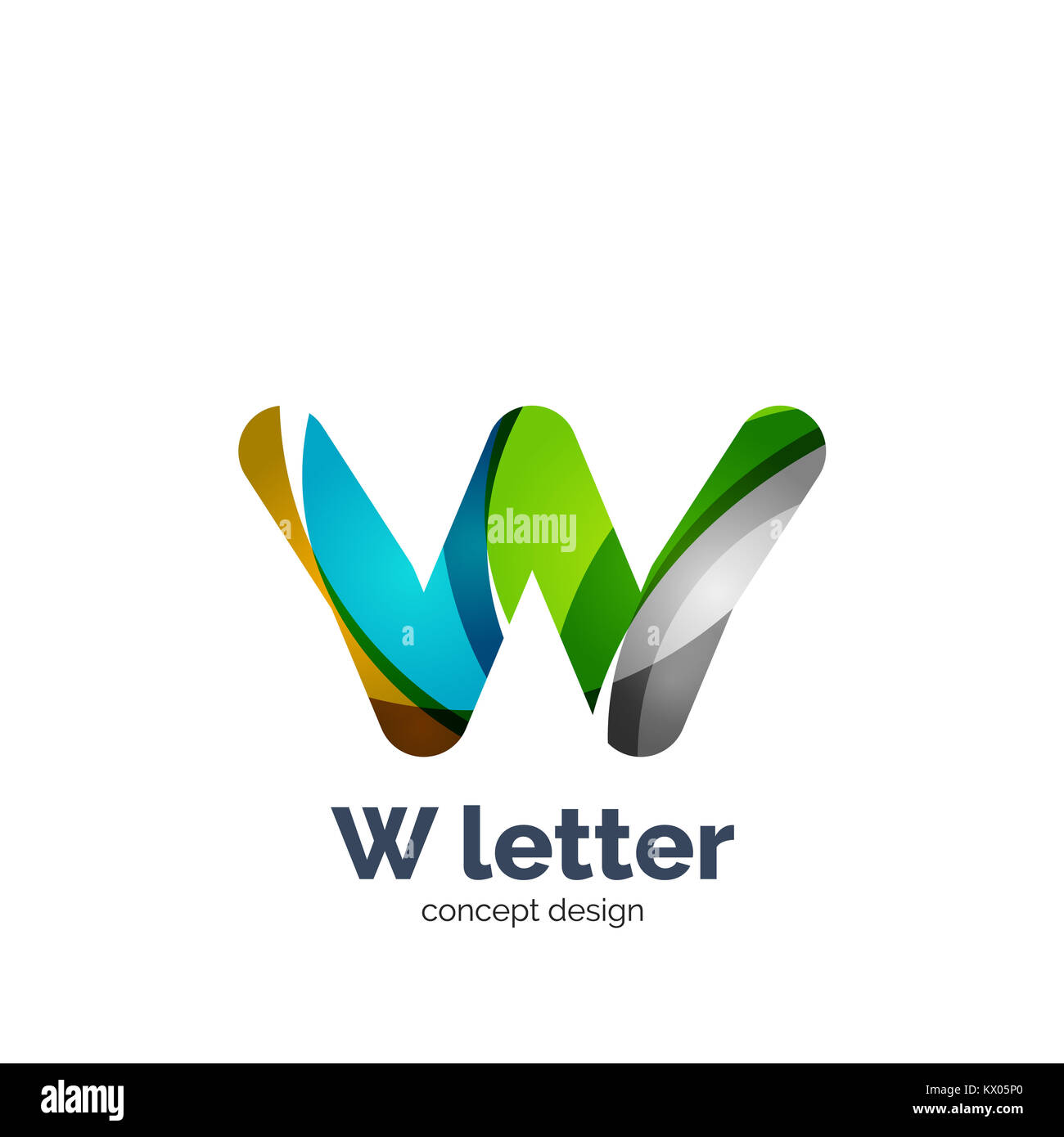 Abstract w logo hi-res stock photography and images - Alamy