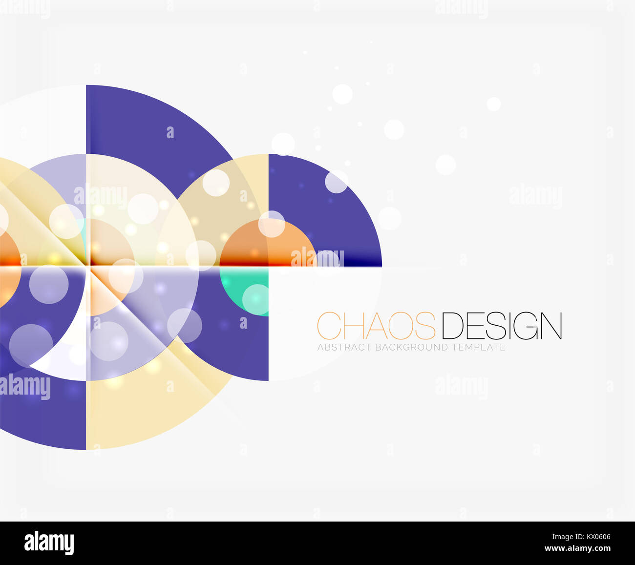 Abstract background with round color shapes and light effects ...