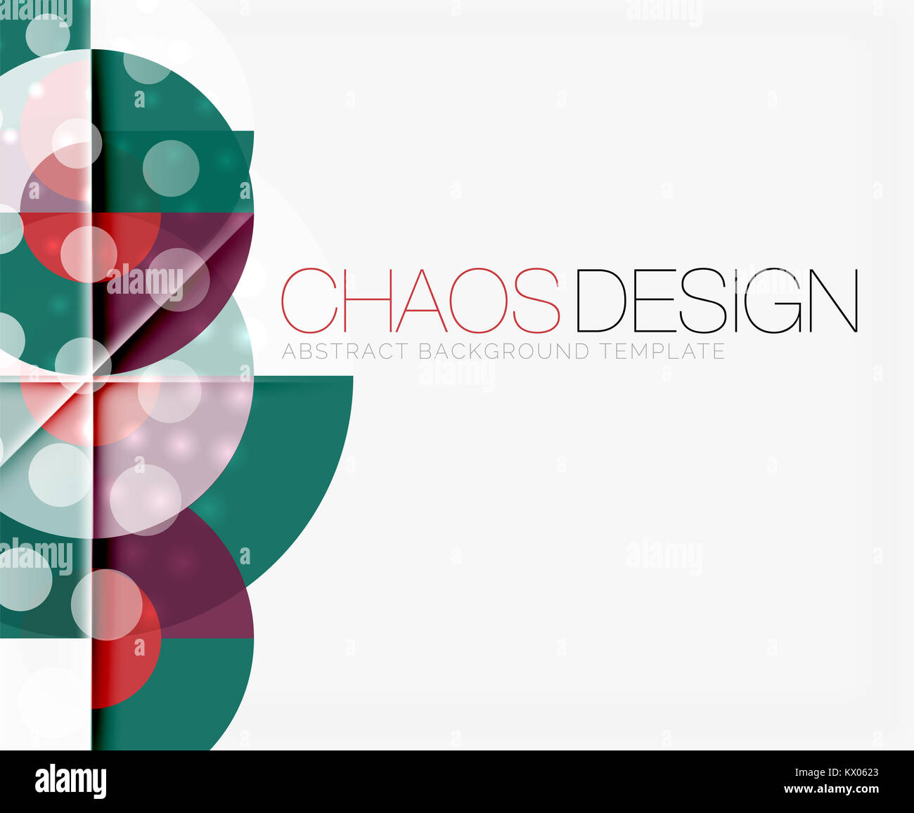 Abstract background with round color shapes and light effects ...