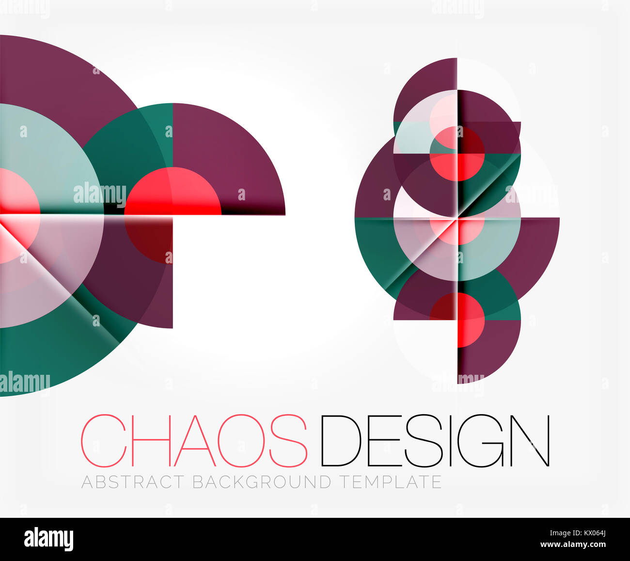 Abstract background with round color shapes and light effects ...