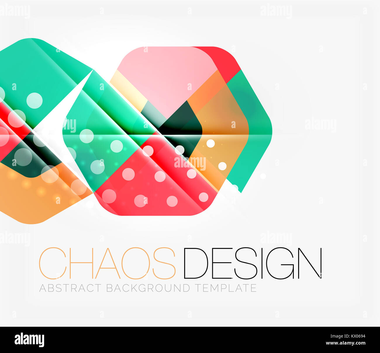 Abstract background with round color shapes and light effects ...
