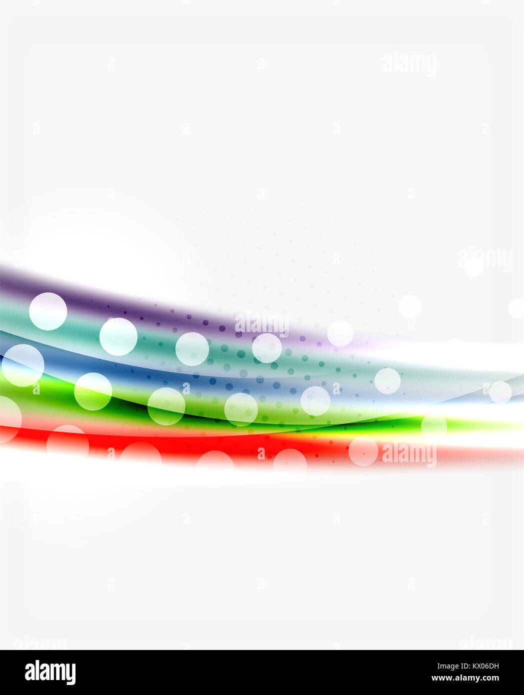 Color wavy lines with light shiny effects. Abstract background template ...