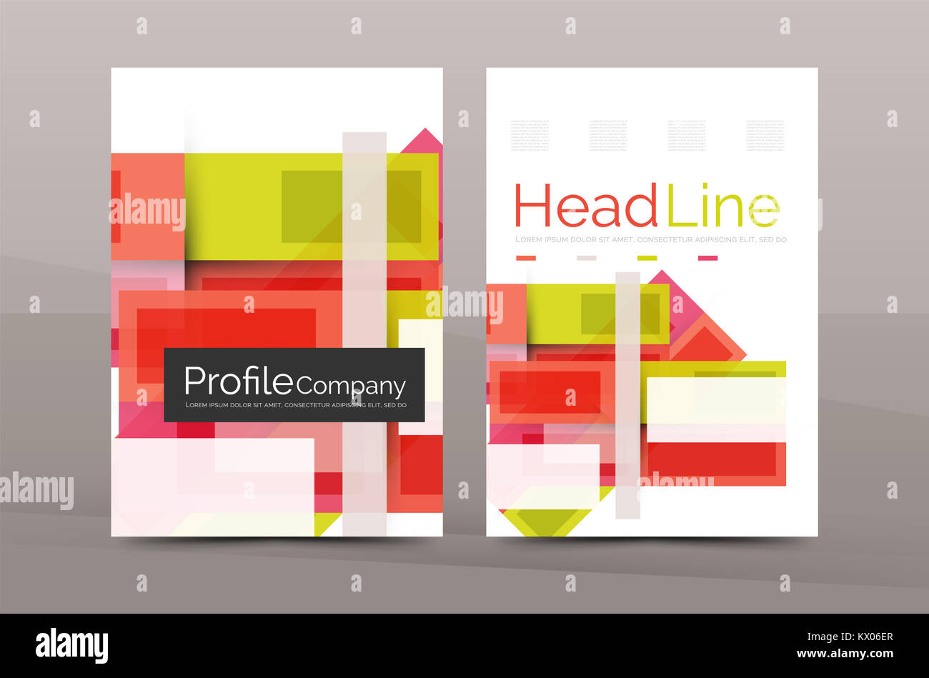 Set of abstract lines backgrounds - business templates. flyer or ...