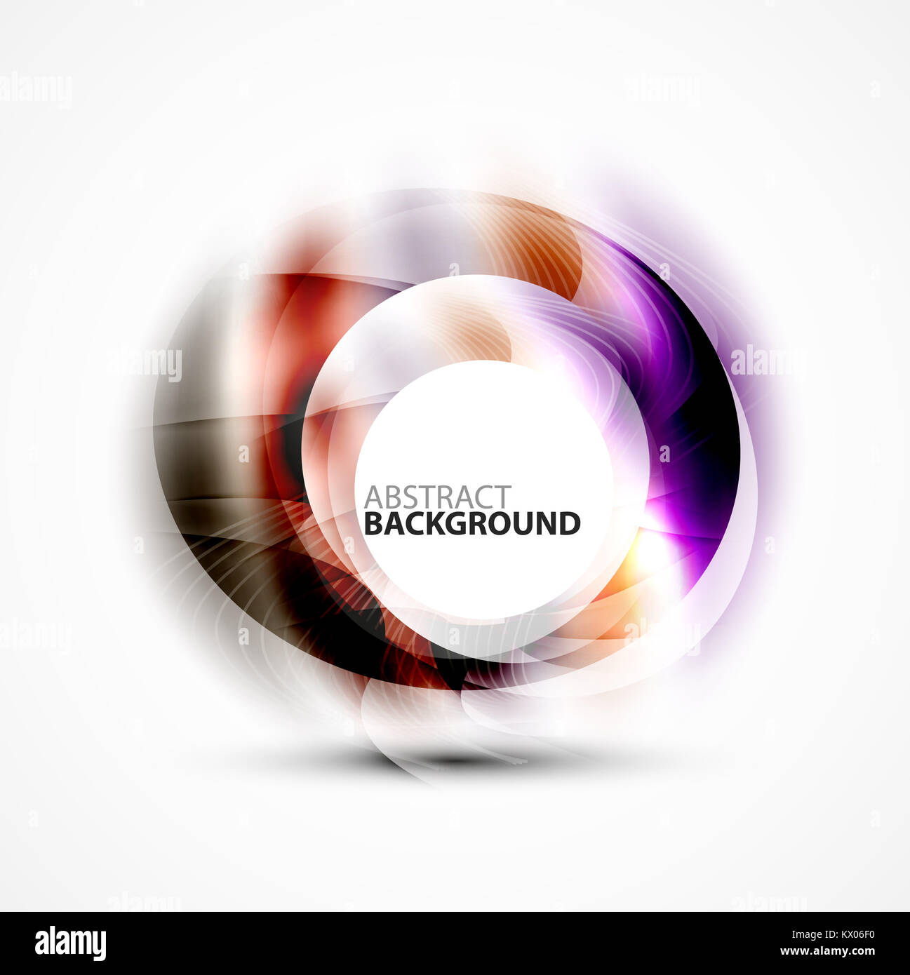 Modern shiny blurred swirl template, layout for message presentation ...