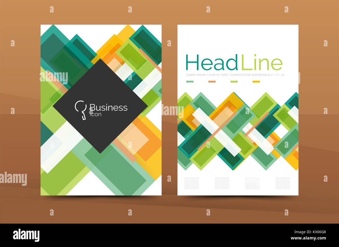 Set of abstract lines backgrounds - business templates. flyer or ...