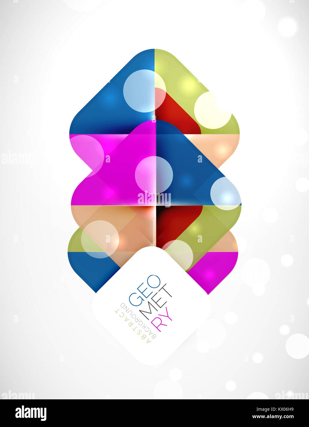 Square and triangle pattern design, modern business template Stock ...