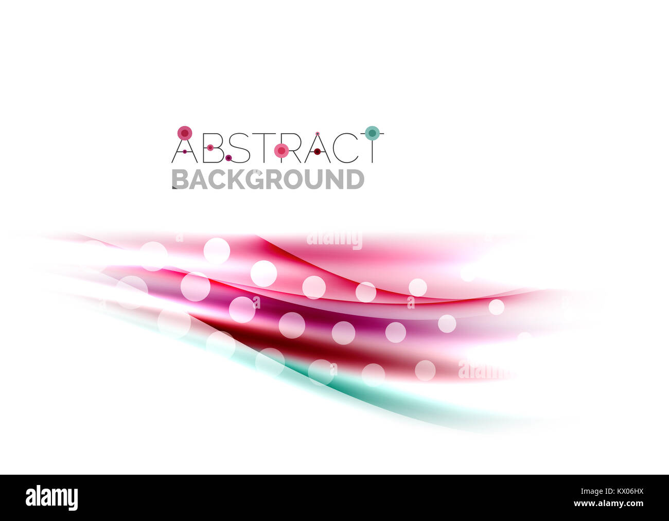 Color wavy lines with light shiny effects. Abstract background template ...