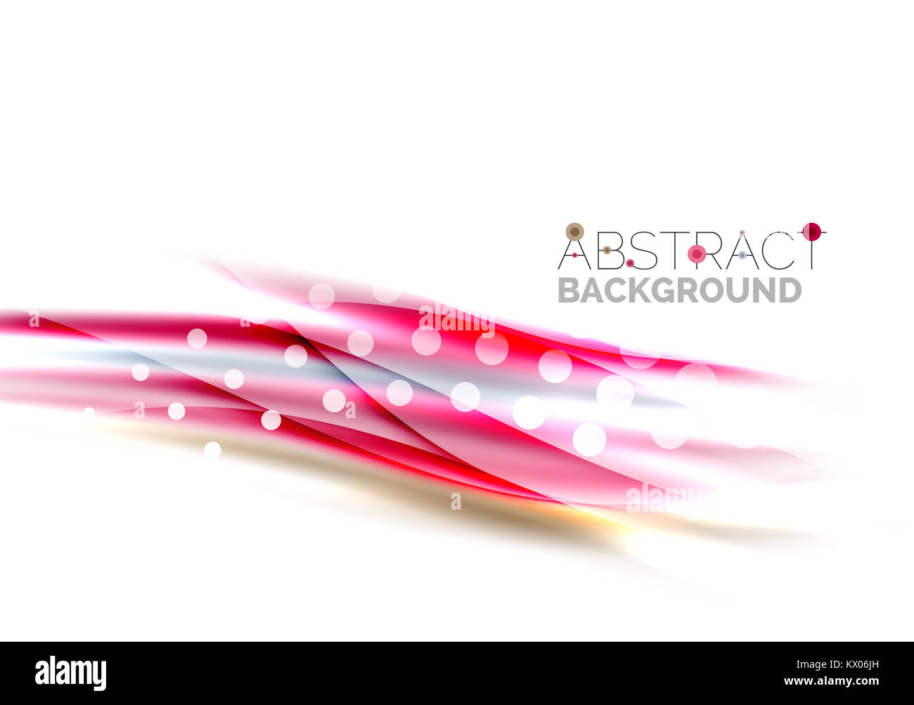 Color wavy lines with light shiny effects. Abstract background template ...