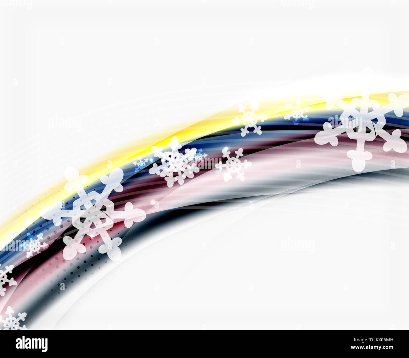 Translucent wave with snow. New Year abstract background Stock Photo ...