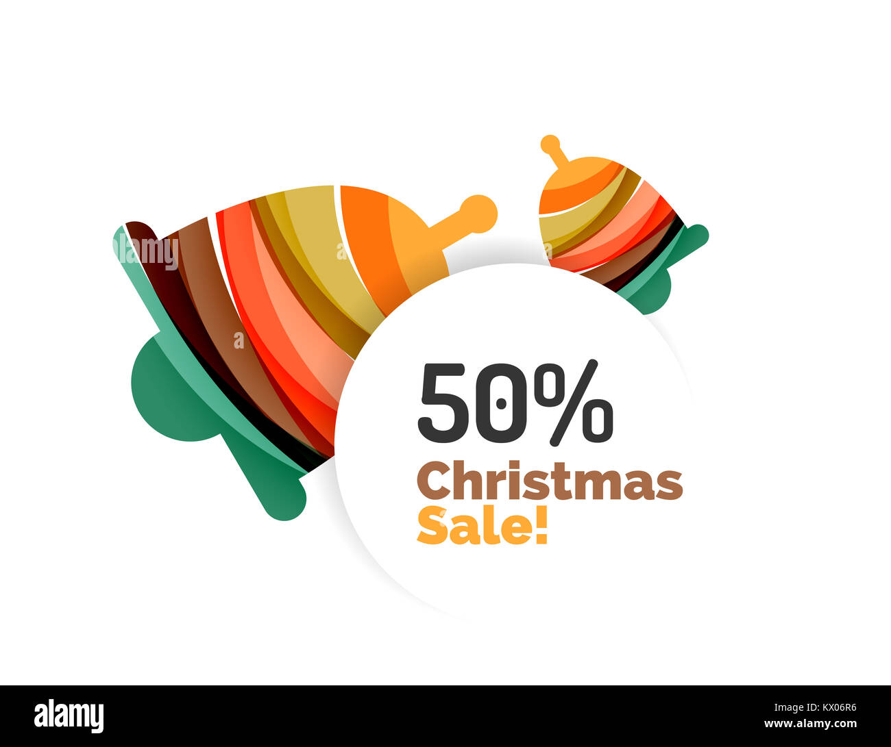 Christmas banner design with blank space for promo text. illustration ...