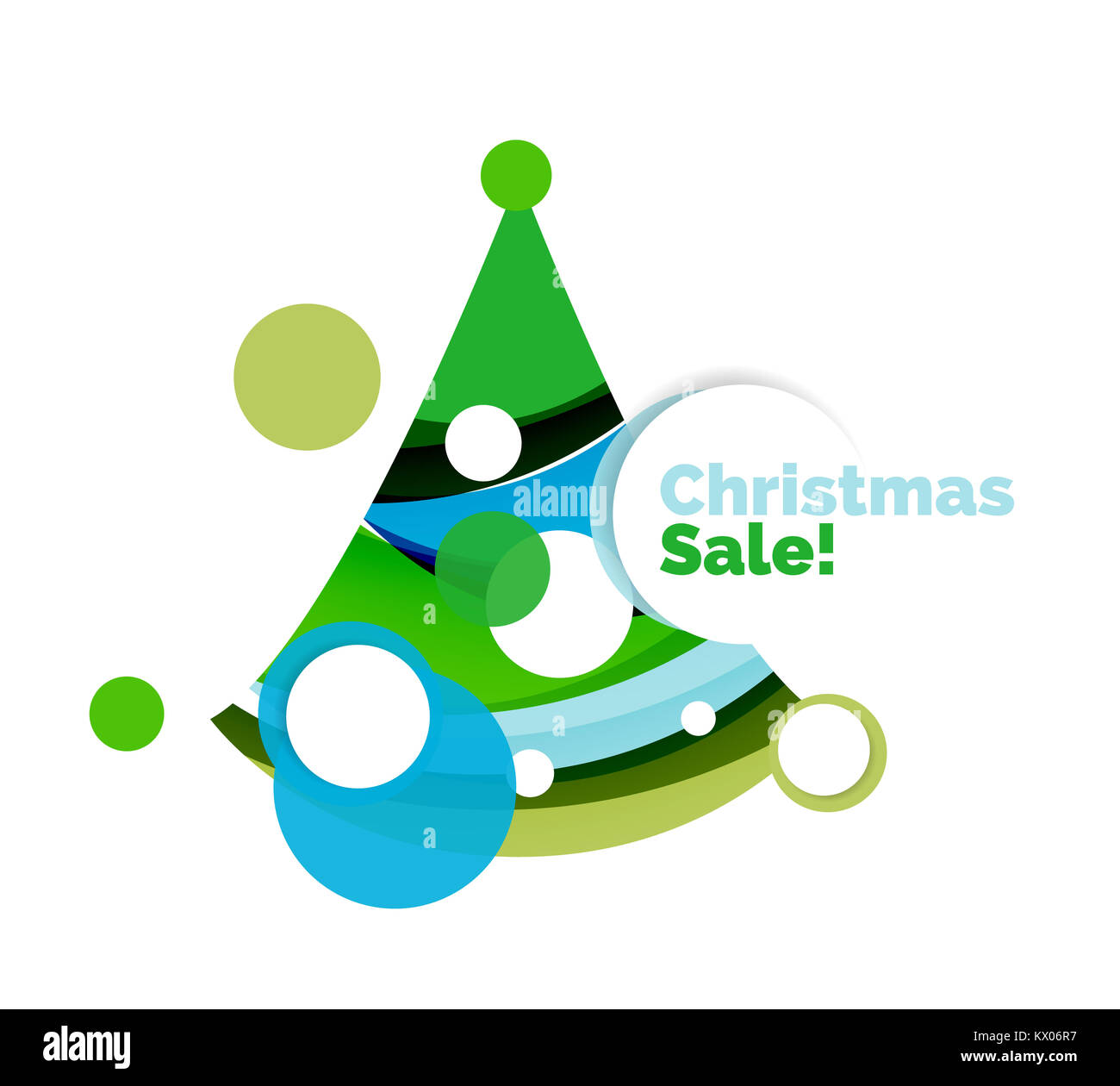 Christmas banner with baubles. geometric banner Stock Photo - Alamy