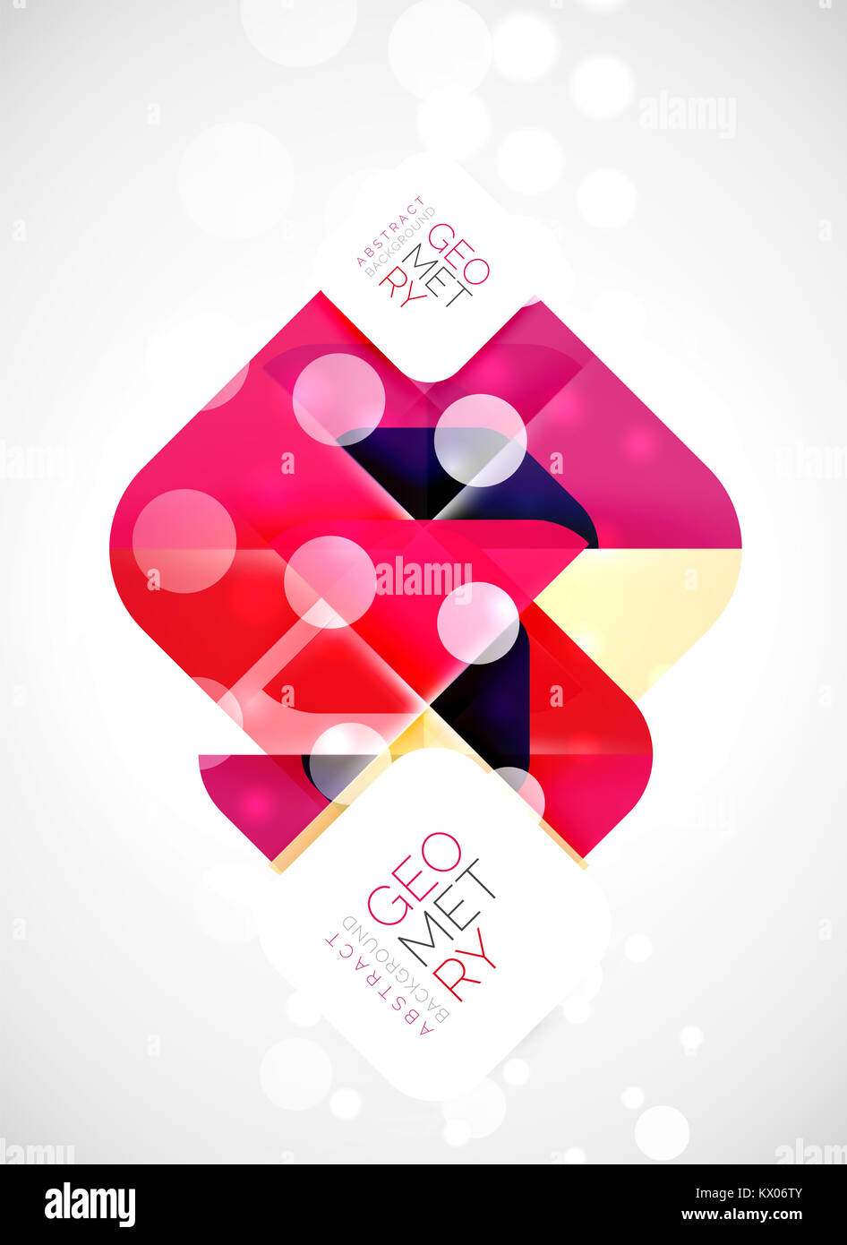 Square and triangle pattern design, modern business template Stock ...