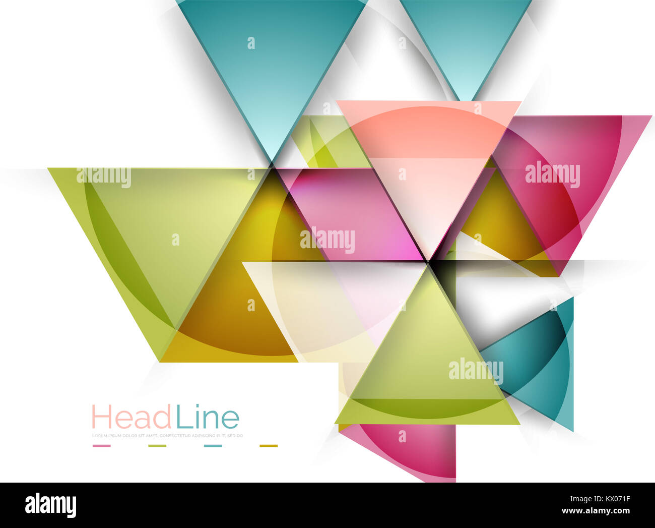 3d geometric abstract background, triangle template Stock Photo - Alamy