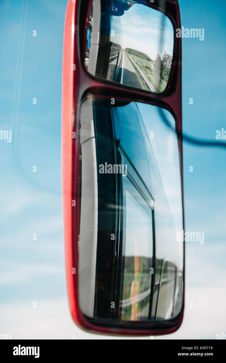 Rear View Mirror Bus High Resolution Stock Photography and Images - Alamy